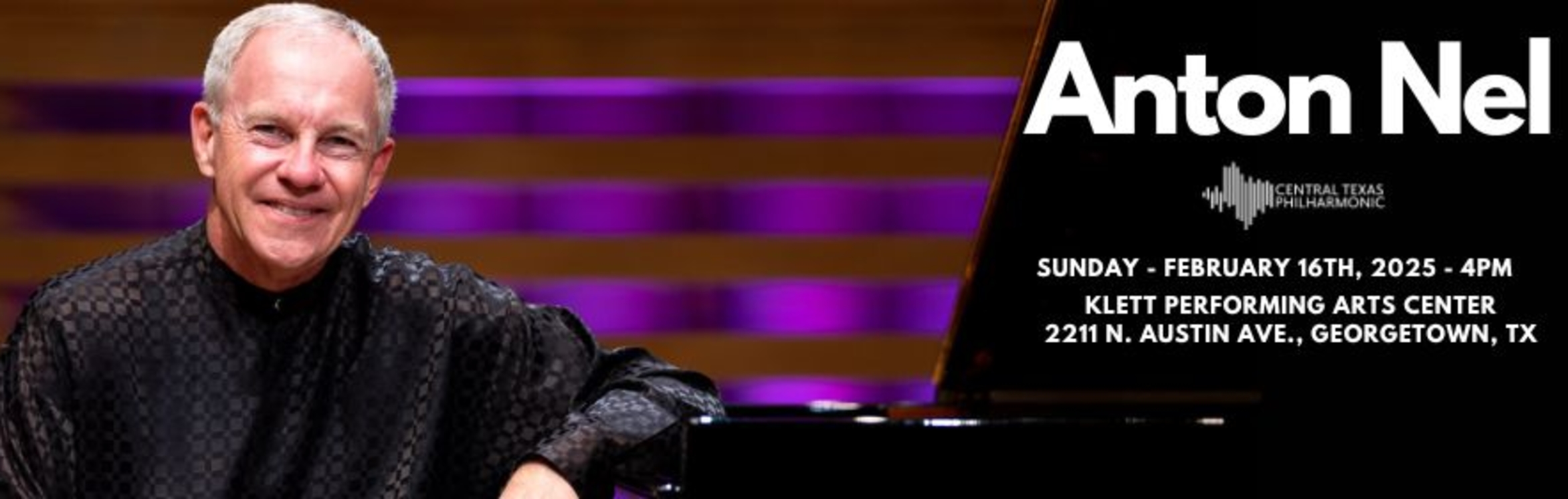 Buy tickets – Anton Nel – Klett Performing Arts Center
