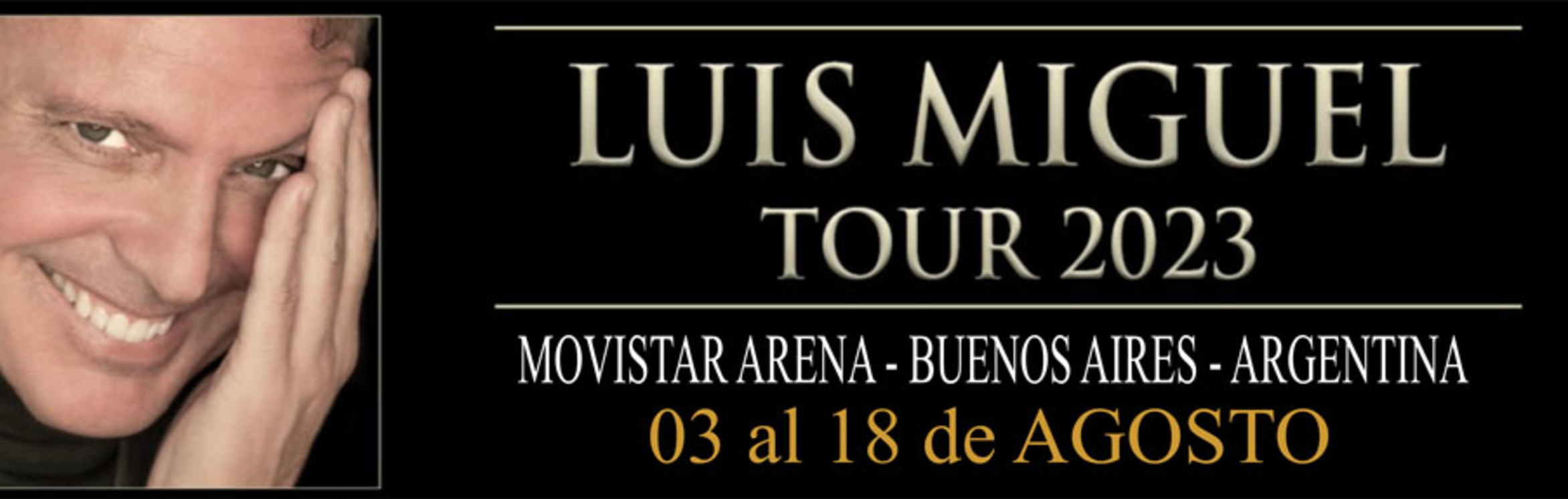 Select tickets – LUIS MIGUEL - Movistar Arena - Buenos Aires Argentina ...