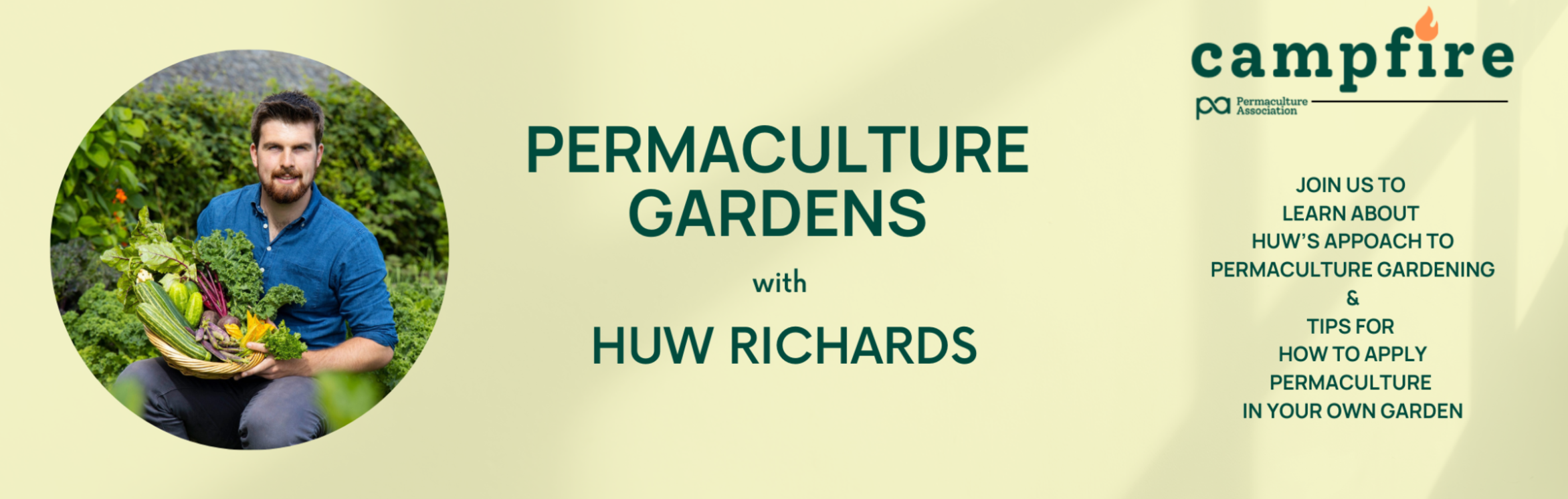 Select tickets – Permaculture Gardens with Huw Richards – Zoom