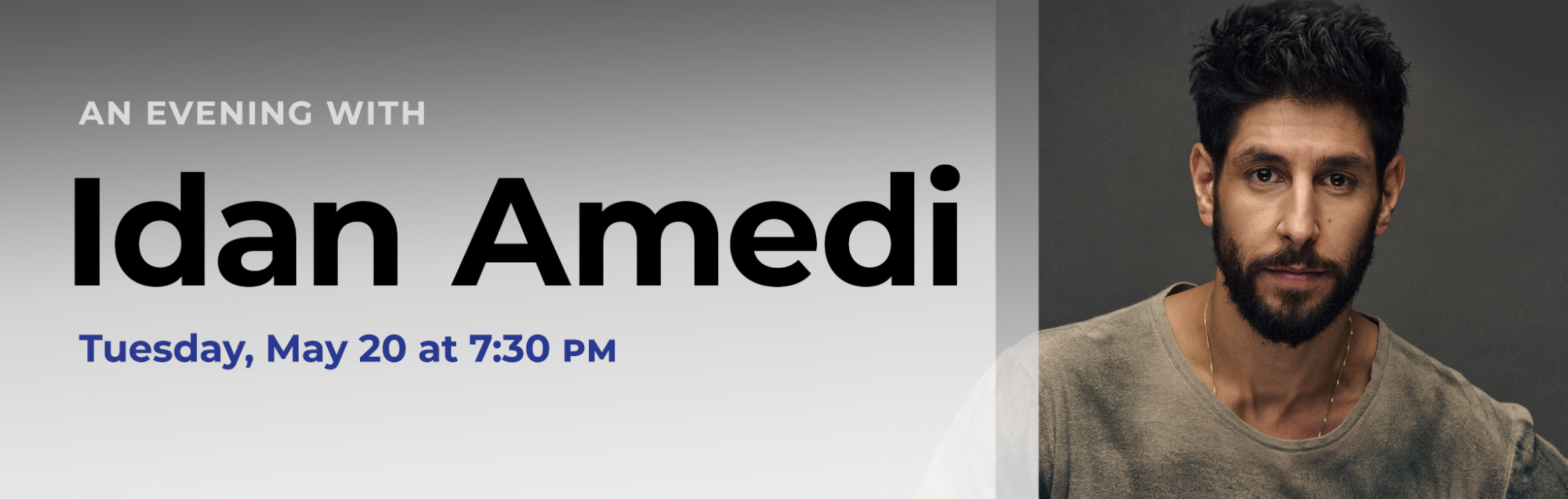 Select tickets – An Evening with Idan Amedi – Beth Tzedec Congregation