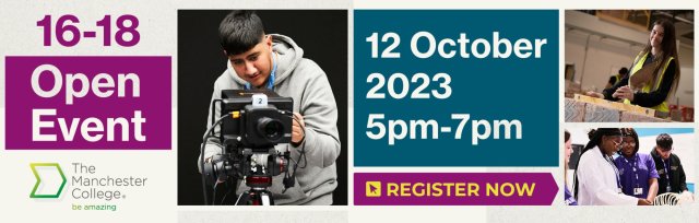 Register here – The Manchester College 16-18 Open Event - Wythenshawe ...