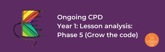 Sign up – Year 1: Lesson analysis: Phase 5 (Grow the code) – Zoom ...