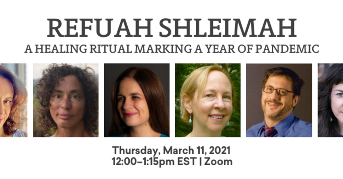 Register Now – Refuah Shleimah: A Healing Ritual Marking a Year of ...