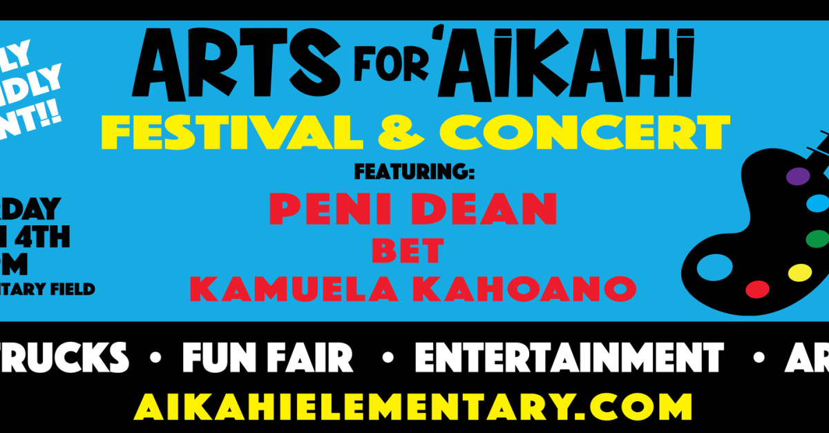 Buy tickets – Arts For 'Aikahi Festival – Aikahi Elementary School, Sat ...