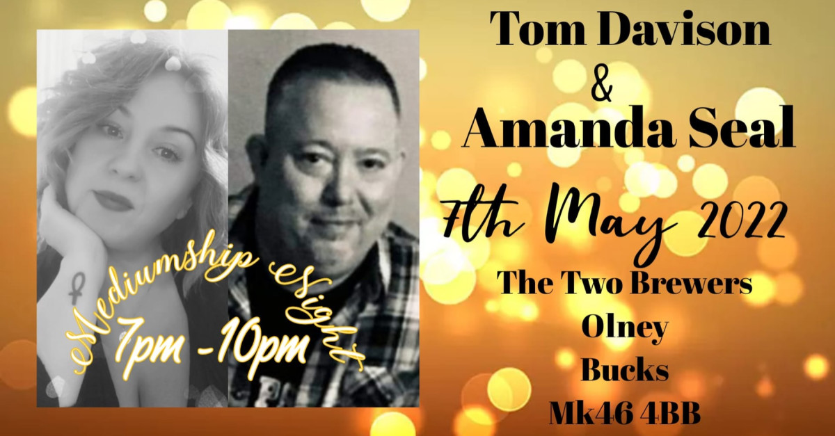Buy tickets – Two Mediums Amanda & Tom - Mediumship Night Olney Bucks ...
