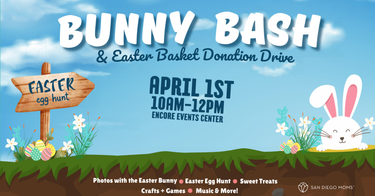 Buy tickets – San Diego Moms Bunny Bash: Easter Basket Donation Drive ...