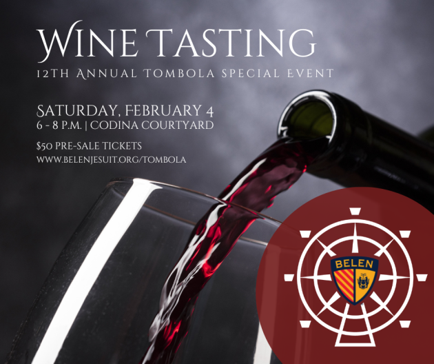 Buy tickets – Tombola VIP Wine Tasting – Belen Jesuit Preparatory School
