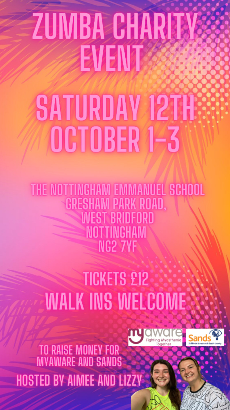 Book Now – Zumbathon® Charity Event for Myaware and Sands – The ...