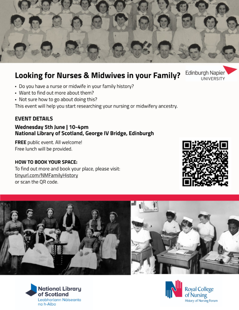 Select tickets – Looking for Nurses and Midwives in your Family ...