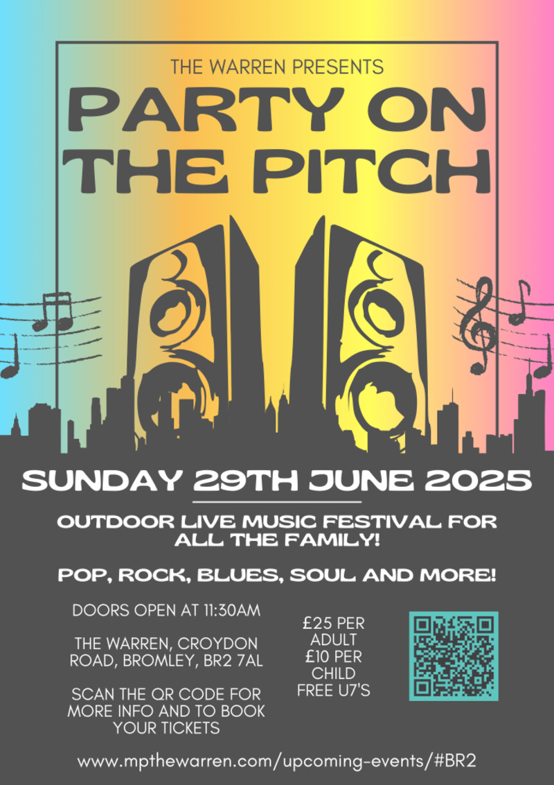 Select tickets – BR2 Party on the Pitch (Live Music Festival) – The Warren
