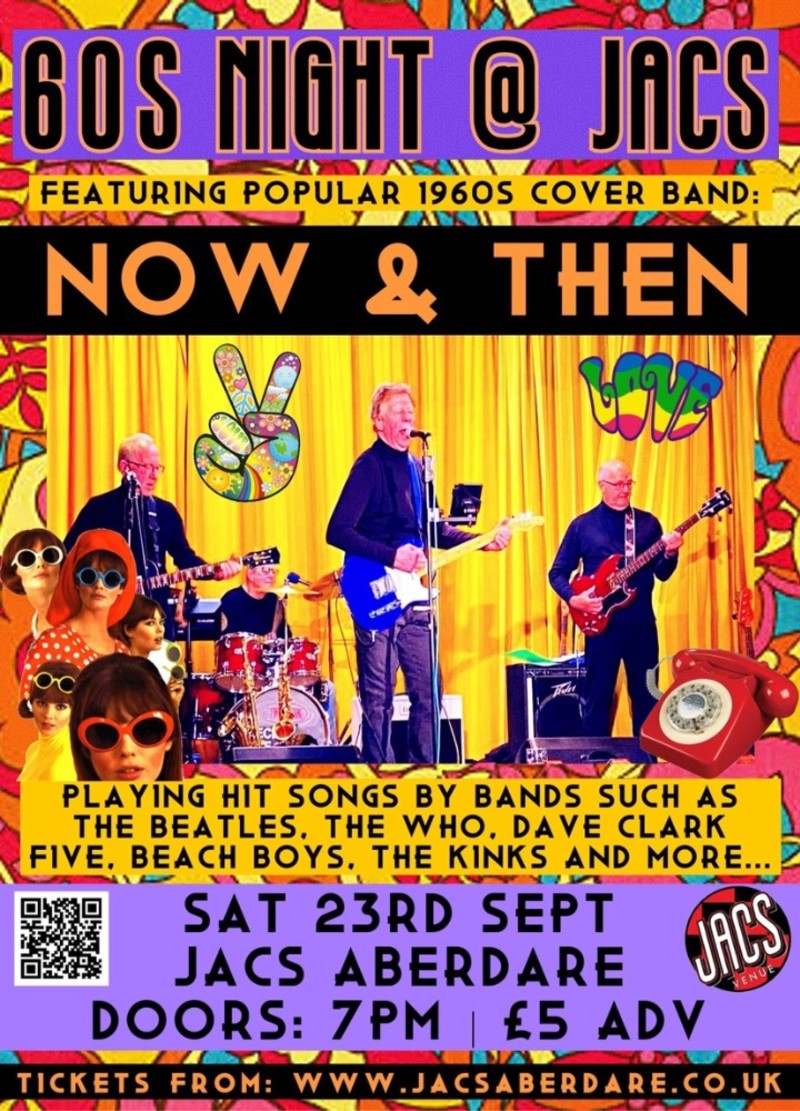 Buy tickets – 60S Night! With: ‘Now & Then’ (60s cover band) – JACS ...