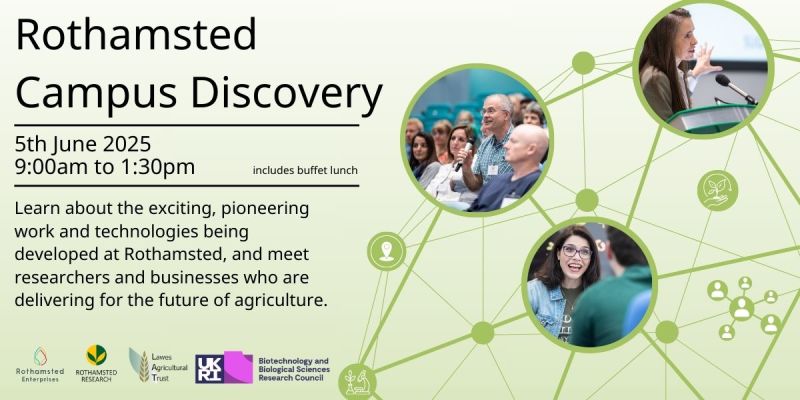 Book your free ticket – Rothamsted Campus Discovery – The Fowden ...