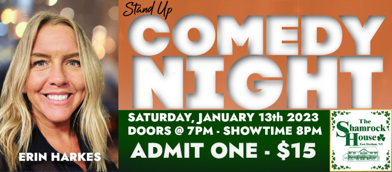 Buy tickets – Comedy Night w/ Erin Harkes – The Shamrock House