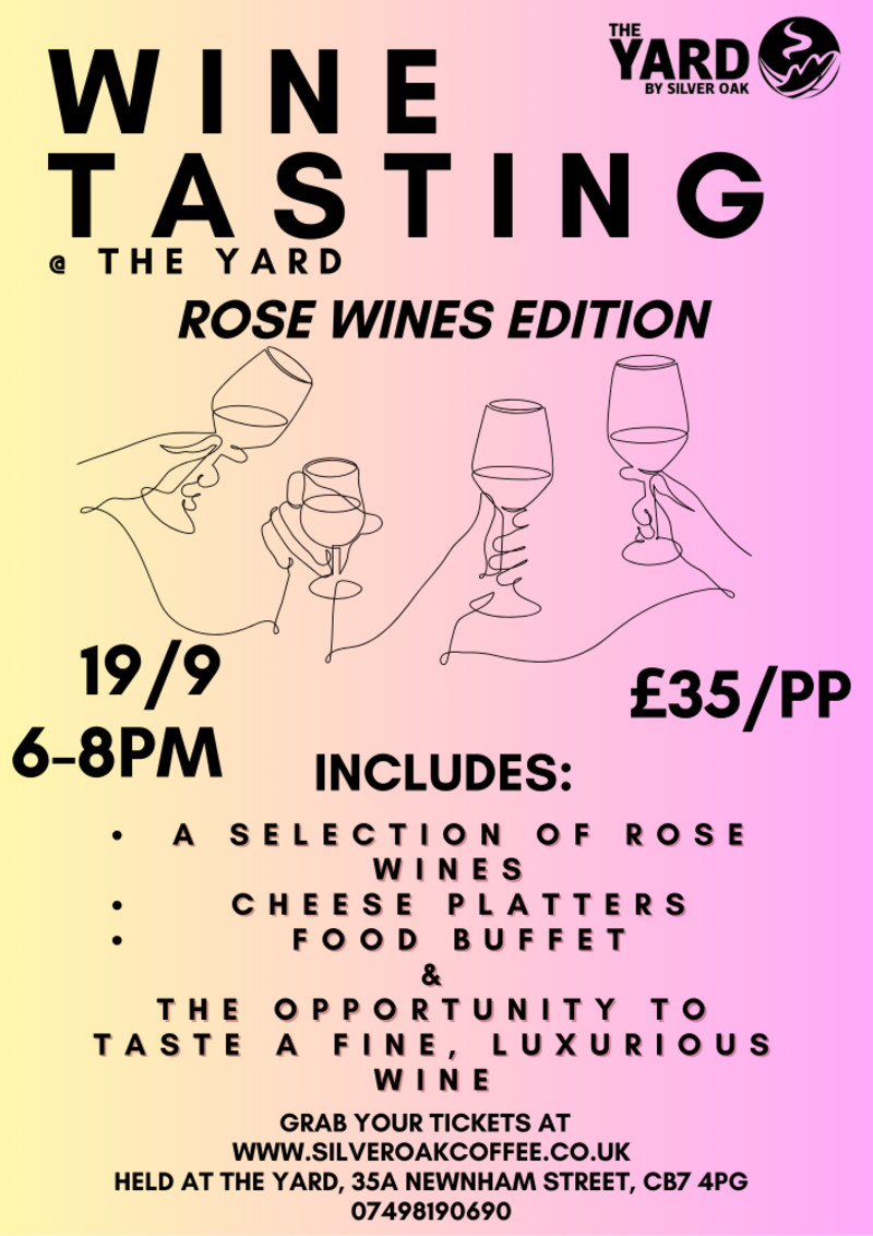 Buy tickets – Wine Tasting @ The Yard - Rosé Wines Edition – The Yard ...