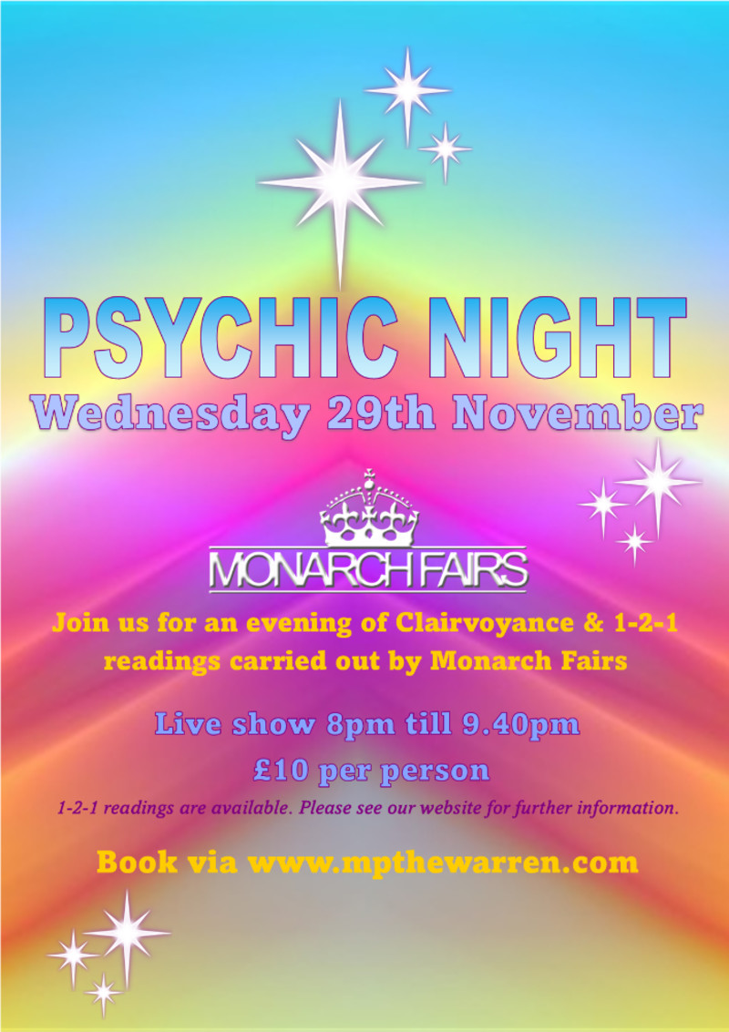 Buy tickets – Psychic Night – The Warren