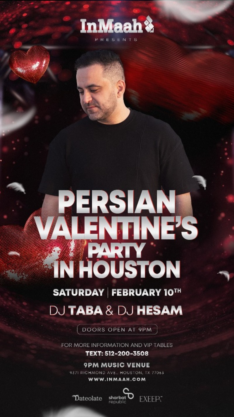Buy tickets – Houston Persian Valentine's Party – 9pm music venue, Sat ...