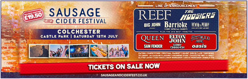 Buy tickets – Sausage and Cider Festival - Colchester 2025 – Lower ...