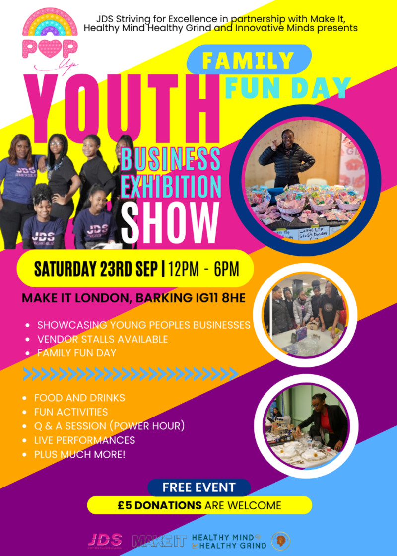 BOOK A STALL NOW! – Youth Business Exhibition Show – Make It London, 15 ...