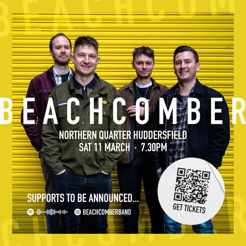 Buy tickets – POSTPONED! - 𝐁𝐄𝐀𝐂𝐇𝐂𝐎𝐌𝐁𝐄𝐑 – Northern Quarter, Huddersfield