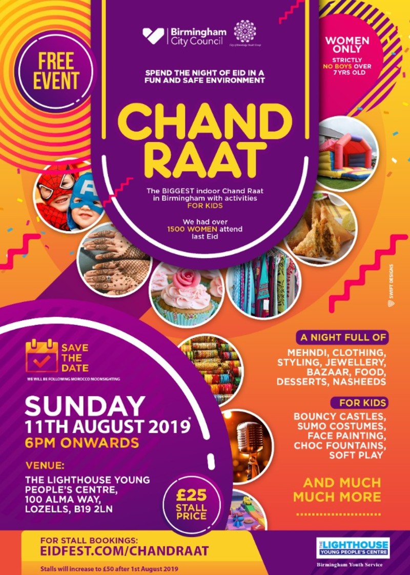 Buy tickets – Indoor Chand Raat – The Lighthouse, 100 Alma Way, Lozells
