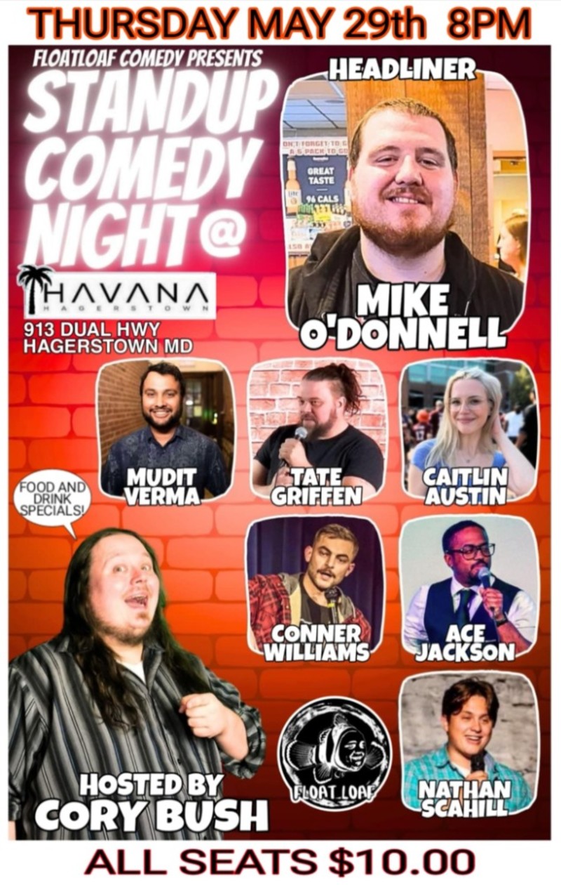 Buy tickets – FLoat Loaf Presents Stand Up Comedy Night – Havana Hagerstown