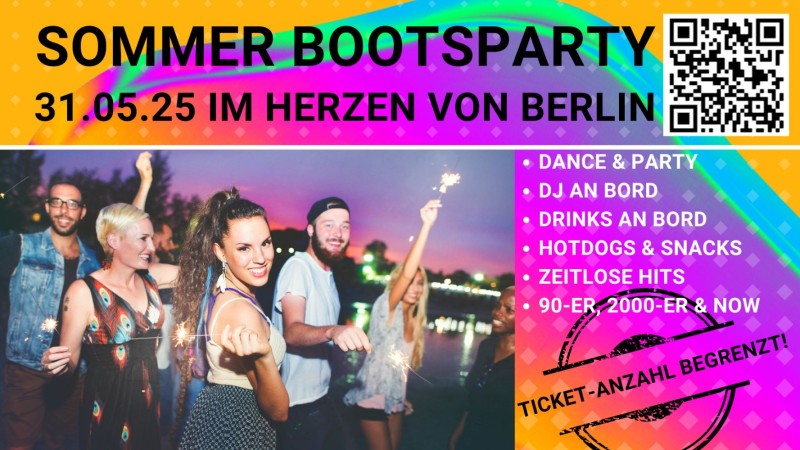 Tickets kaufen – Sommer BOOTSPARTY im Herzen von Berlin! – Anleger East ...