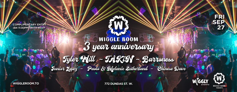Select tickets – WiGGLE Room 3 Year Anniversary – Wiggle Room Toronto