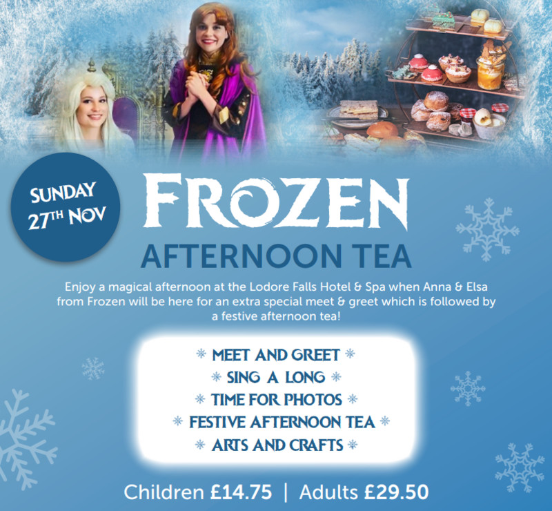 Buy tickets – Frozen Afternoon Tea – Lodore Falls Hotel & Spa