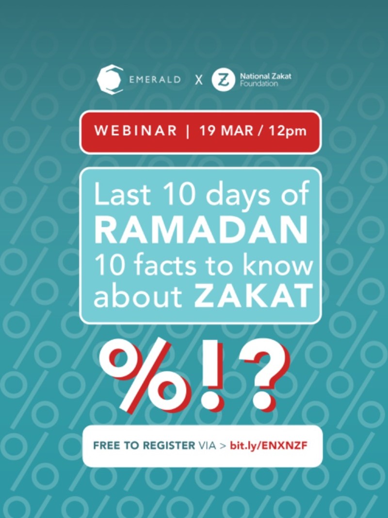 Select tickets – Zakat Webinar - Emerald x NZF – Zoom