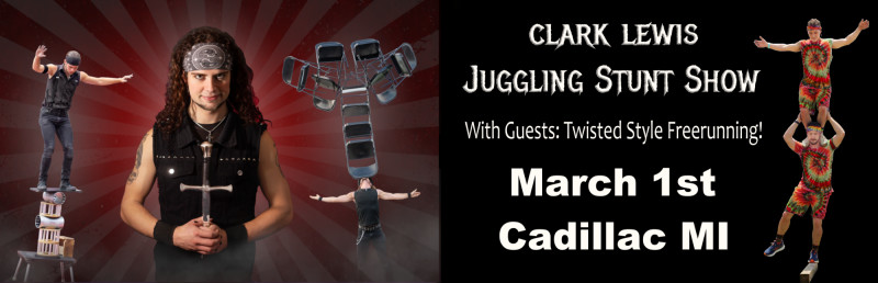 Buy tickets – Clark Lewis - Juggling Stunt Show – Cadillac High School ...
